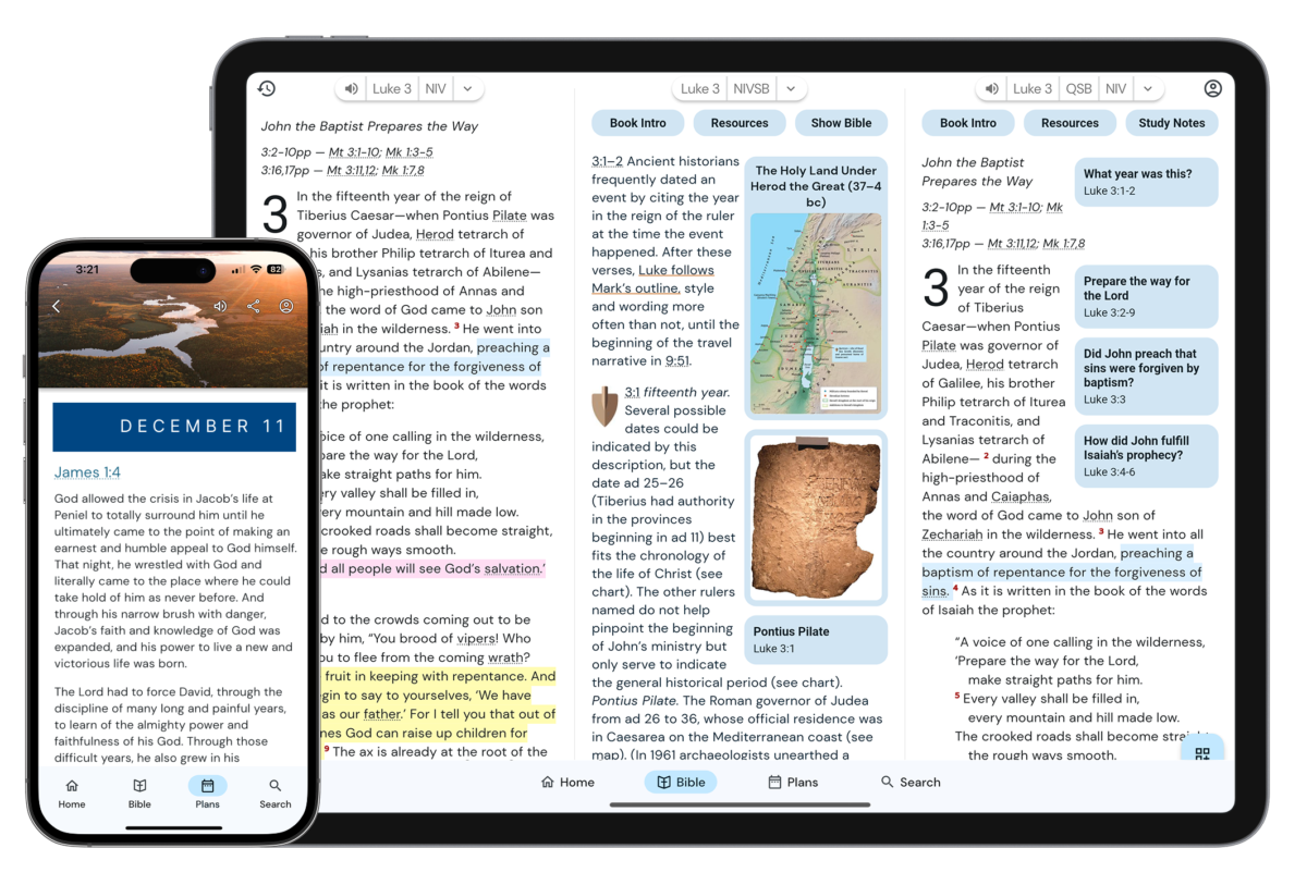 NIV Bible & Devotional app: Accurate. Readable. Clear.